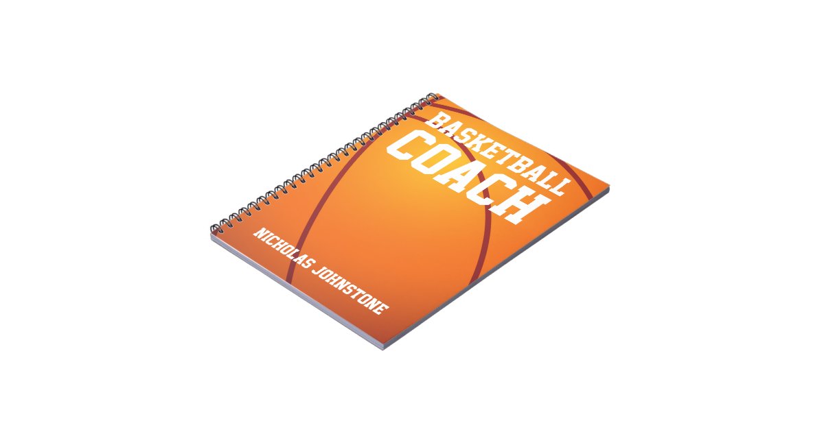Basketball Coach Notebook | Zazzle