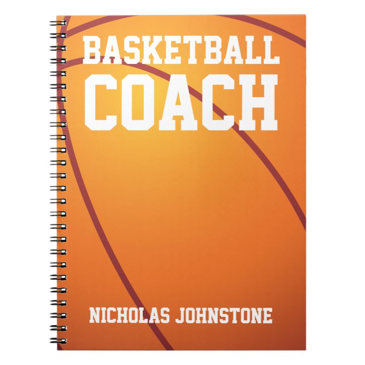 Basketball Coach Notebook | Zazzle