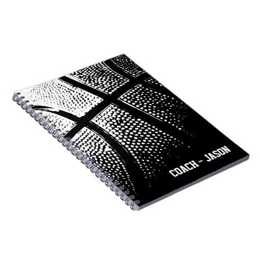 Basketball coach notebook journal | Personalized | Zazzle