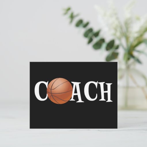 Basketball Coach Postcard | Zazzle