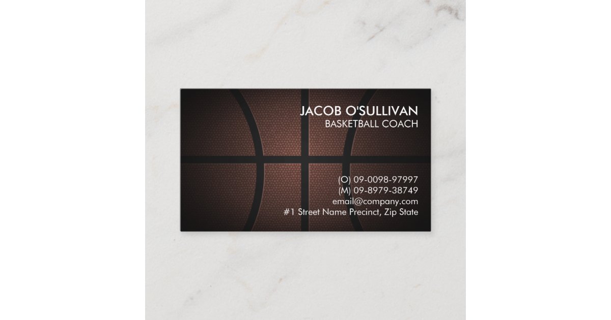 Basketball Coach Scout Business Card | Zazzle