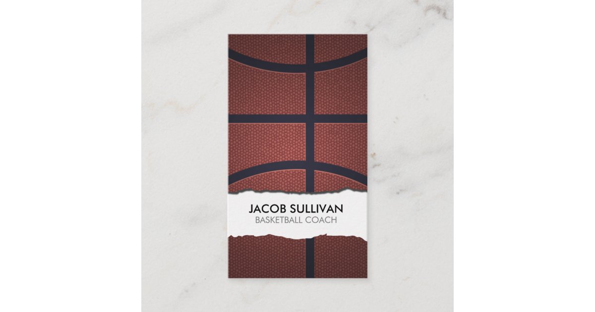 Basketball Coach Sports Scout Business Card | Zazzle