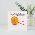 Basketball Congratulations with love Card | Zazzle