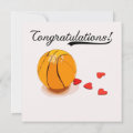 Basketball Congratulations with love Card | Zazzle