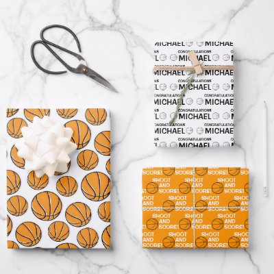 Basketball Gift Wrap & Wrapping Paper for Hoops Fans