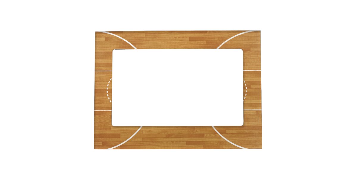 Basketball Court 5x7 Magnetic Frame | Zazzle