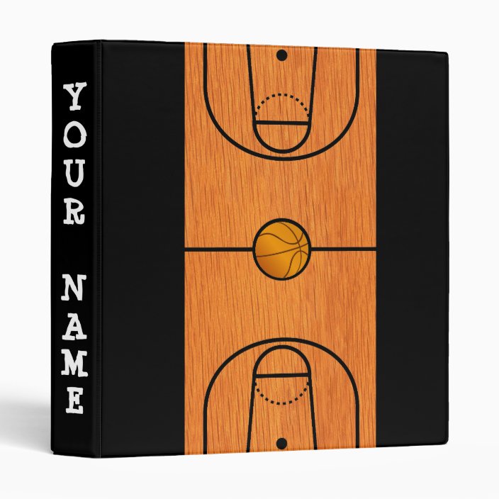 Basketball Court Binder - Custom Basketball Gifts | Zazzle.com