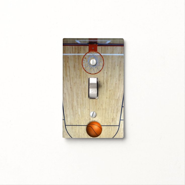 Basketball Court Light Switch Cover | Zazzle