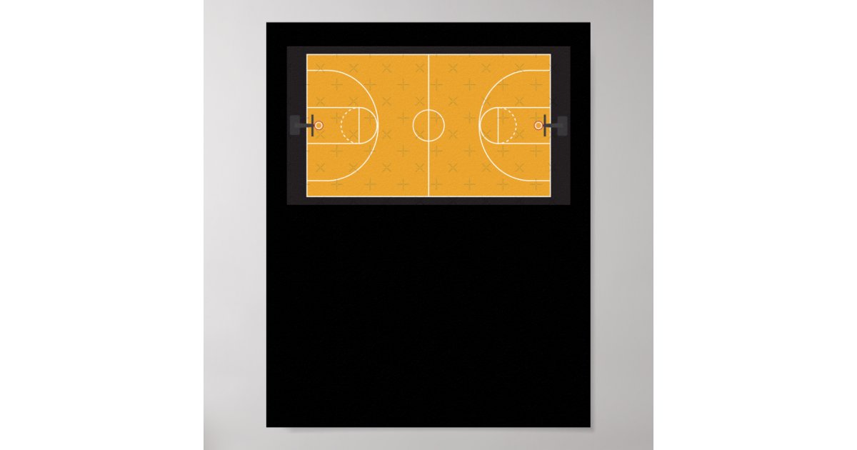 Basketball Court Poster | Zazzle