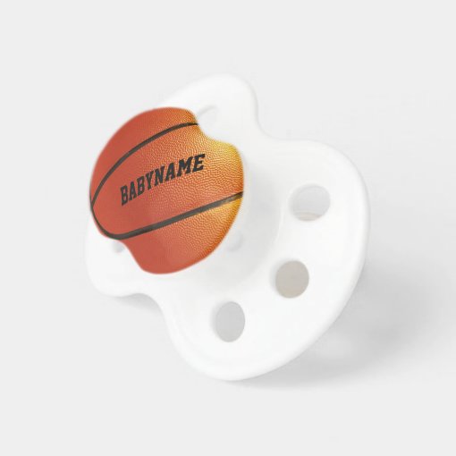 Basketball custom pacifier | Zazzle