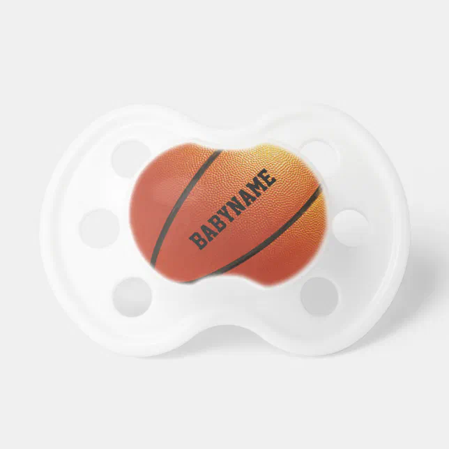 Basketball custom pacifier | Zazzle