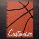 Basketball Custom Team or Player Name / Text Notebook | Zazzle