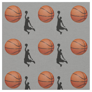 Basketball Fabric. Fabric | Zazzle.com