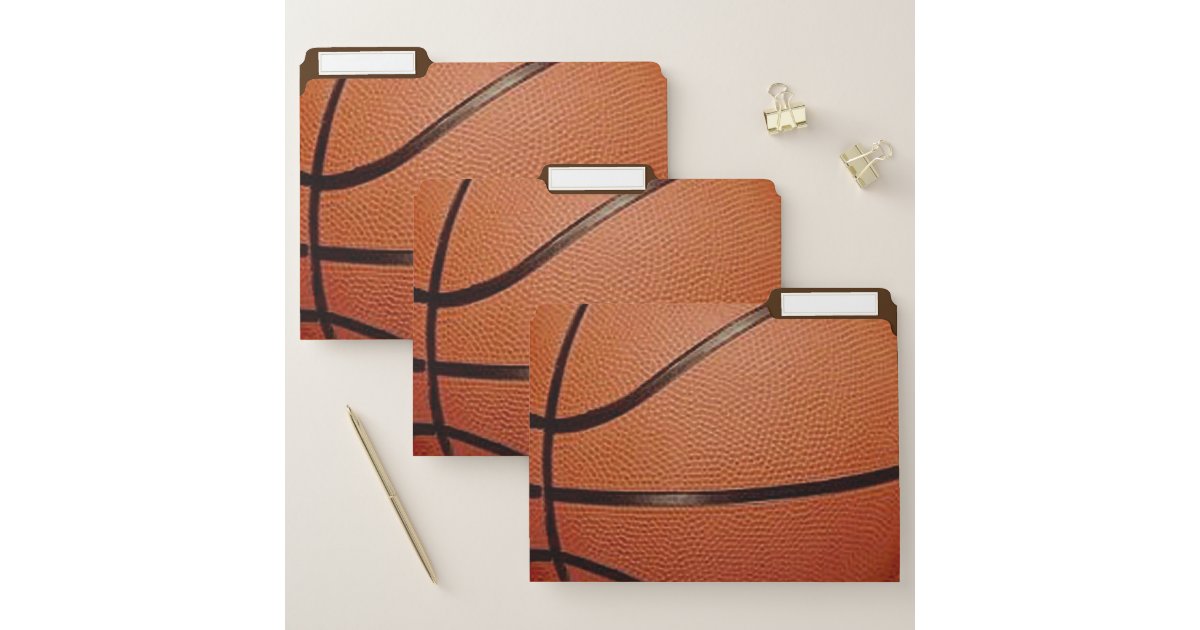 Basketball Design File Folders Set | Zazzle