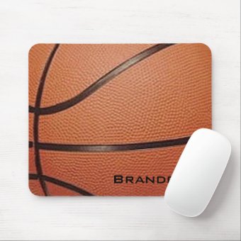 Basketball Design Mousepad | Zazzle