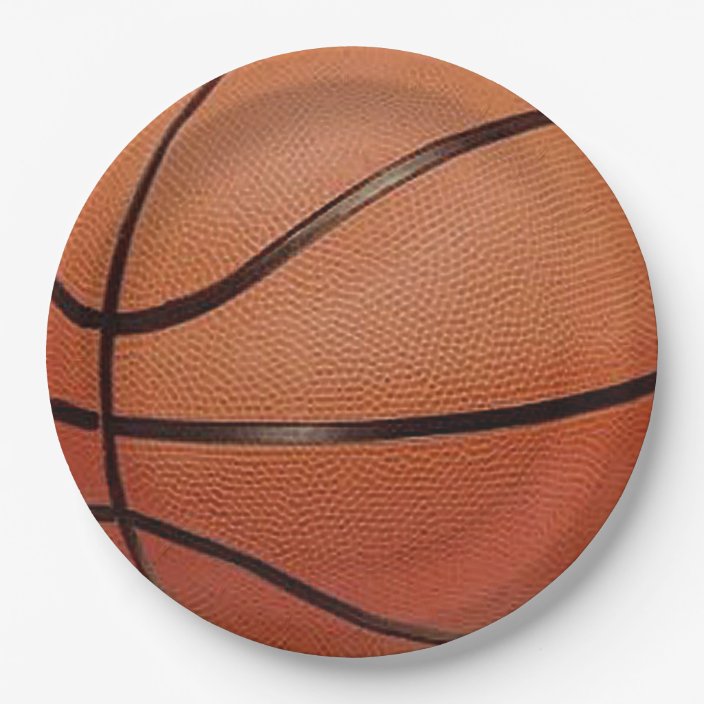Basketball Design Paper Party Plate | Zazzle.com