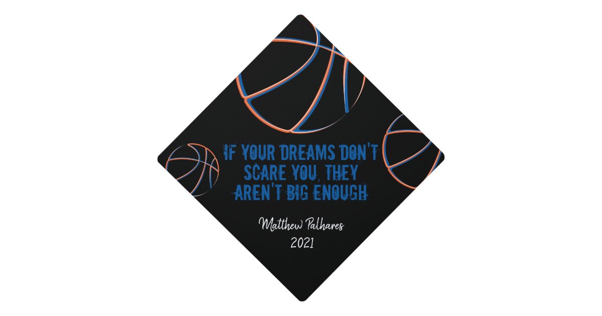 Basketball Dreams Graduation Cap Topper | Zazzle