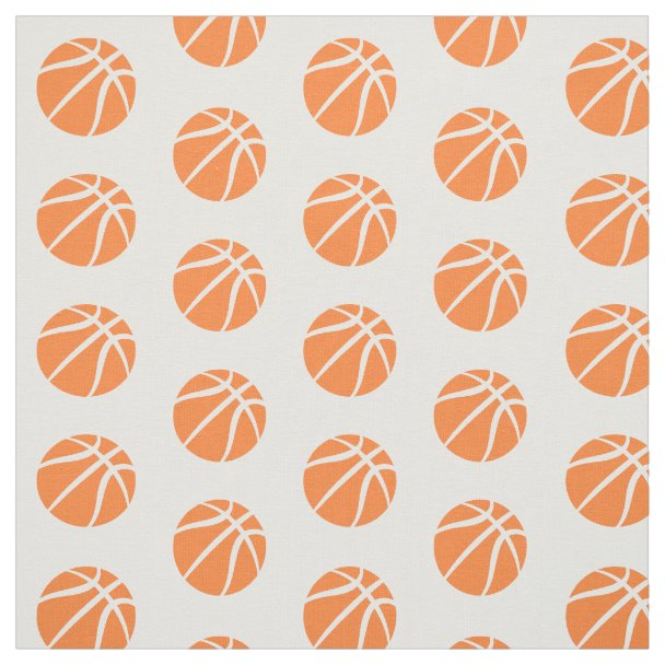 Basketball Fabric. Fabric | Zazzle