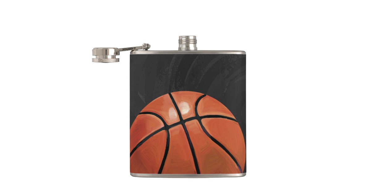 Basketball Flask | Zazzle
