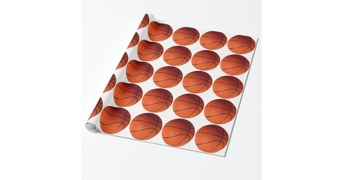 Basketball Gift Wrap | Zazzle