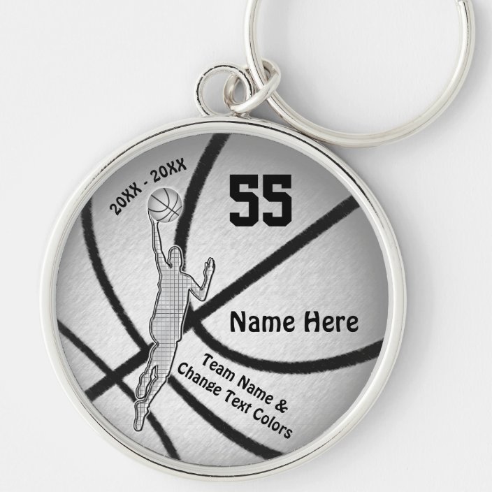 Basketball Gifts for Boys, Personalized Basketball Keychain | Zazzle.com