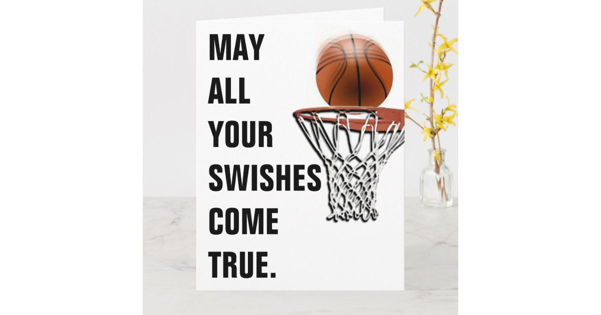 Basketball Good Luck Card | Zazzle