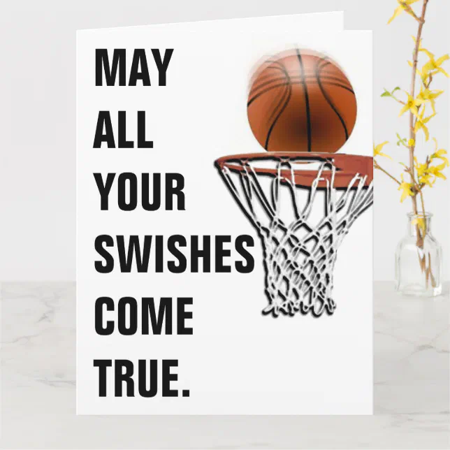 Basketball Good Luck Card | Zazzle