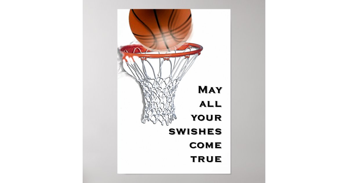 Basketball Good Luck Poster | Zazzle