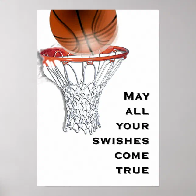 Basketball Good Luck Poster | Zazzle