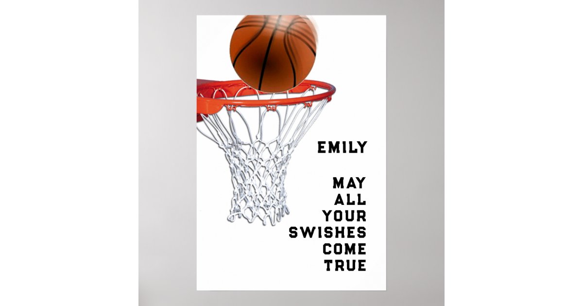 Basketball Good Luck Poster | Zazzle