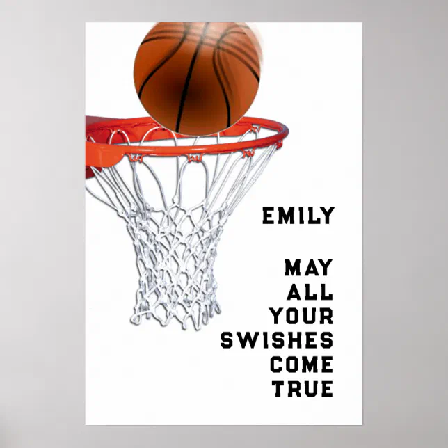 Basketball Good Luck Poster | Zazzle