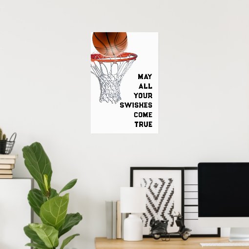 Basketball Good Luck Poster | Zazzle