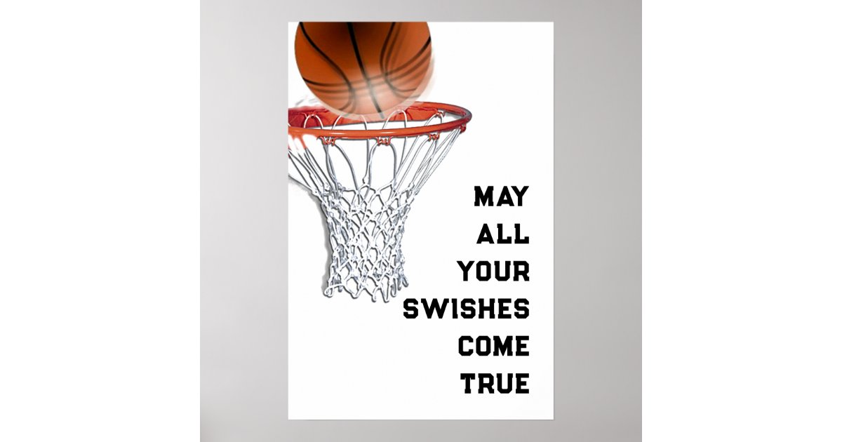 Basketball Good Luck Poster | Zazzle