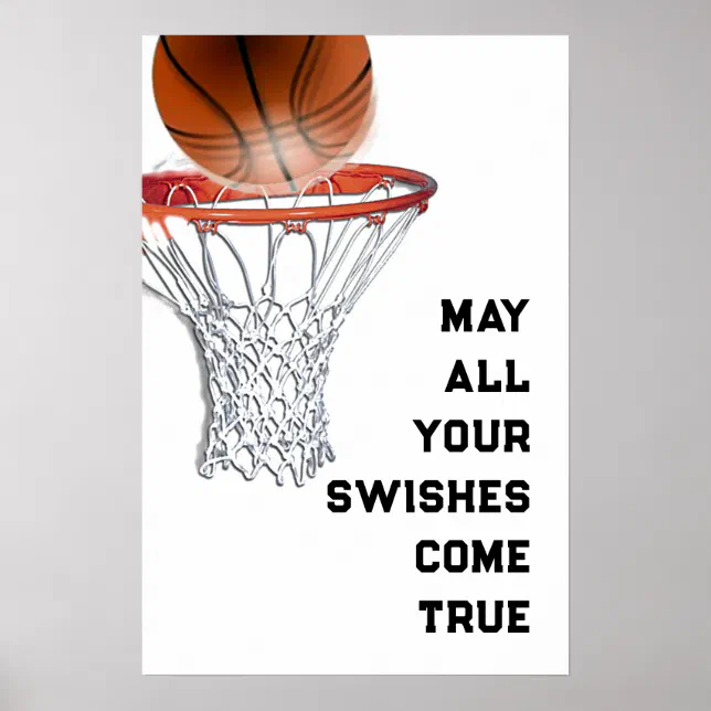 Basketball Good Luck Poster | Zazzle