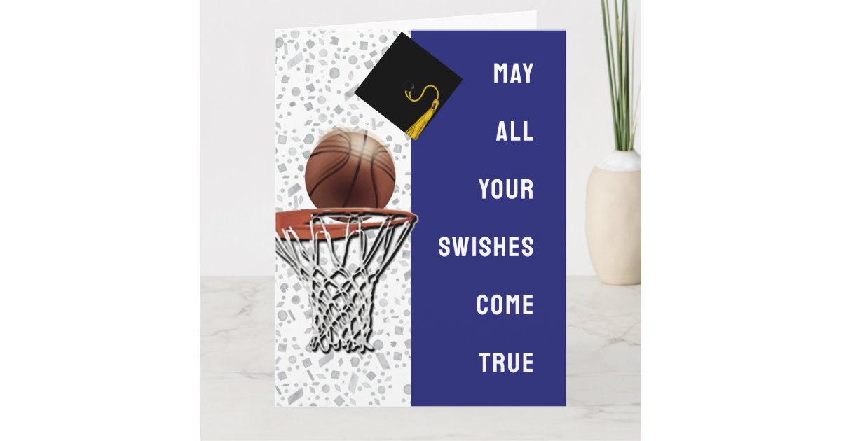 Basketball Graduation Card | Zazzle