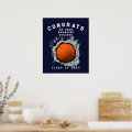 Basketball Graduation Congrats Poster | Zazzle