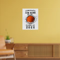Basketball Graduation Personalized Poster | Zazzle