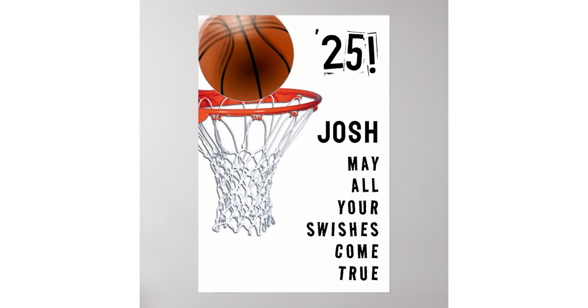 Basketball Graduation Poster | Zazzle