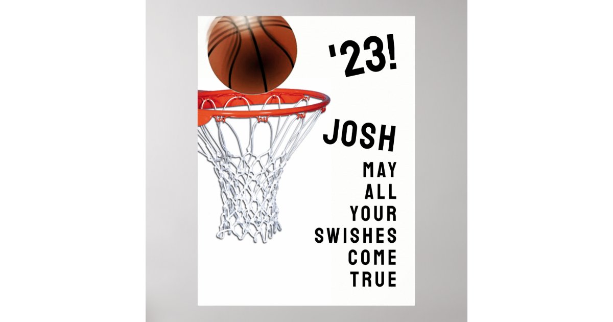 Basketball Graduation Poster | Zazzle