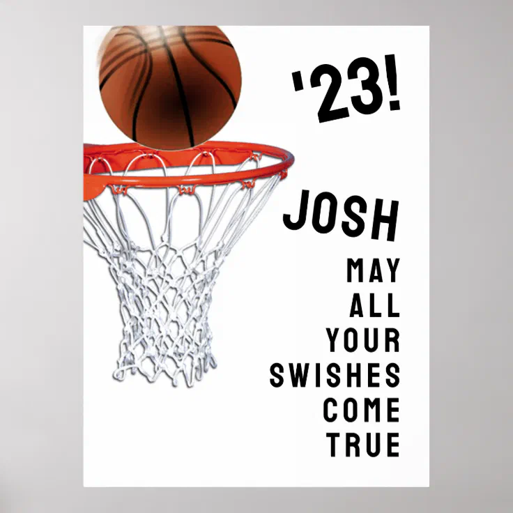 Basketball Graduation Poster | Zazzle