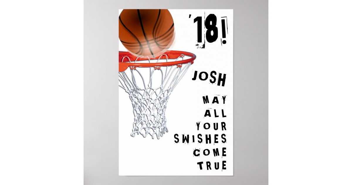 Basketball Graduation Poster | Zazzle