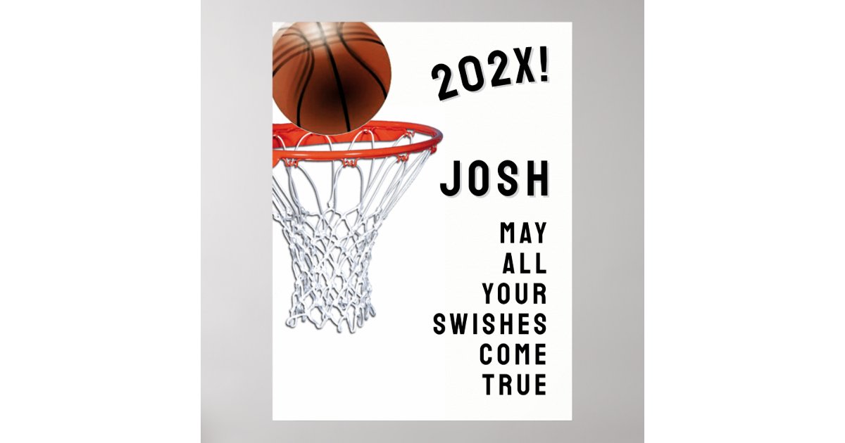 Basketball Graduation Poster | Zazzle