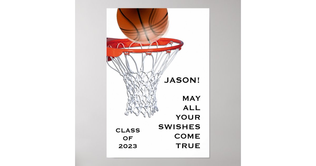 Basketball Graduation Poster | Zazzle