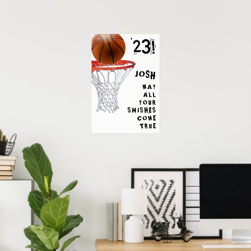 Basketball Graduation Poster | Zazzle
