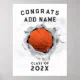 Basketball Graduation Poster | Zazzle