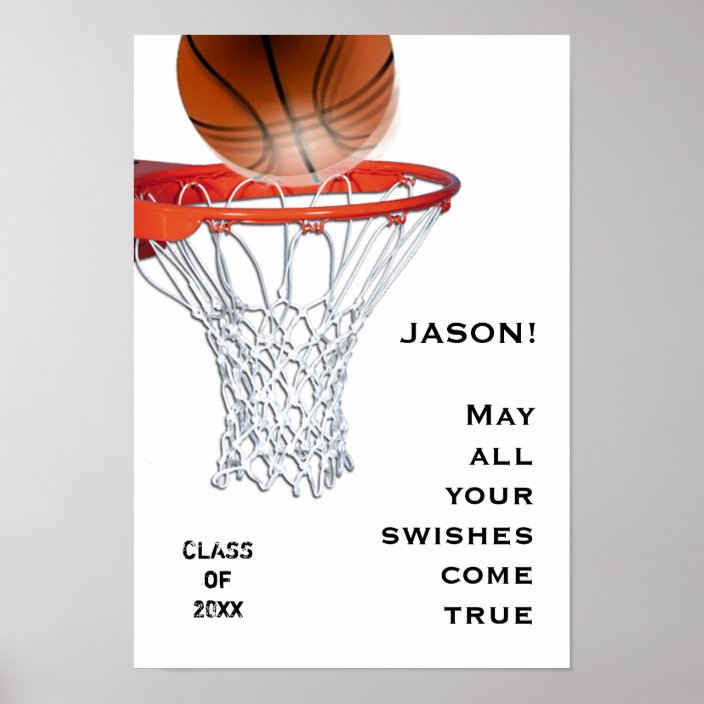 Basketball Graduation Poster | Zazzle.com