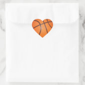 Basketball Heart Sticker | Zazzle
