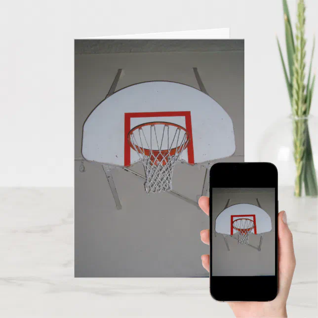 "Basketball Hoop" Birthday Card | Zazzle