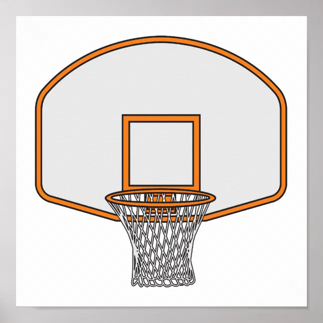 basketball hoop poster | Zazzle