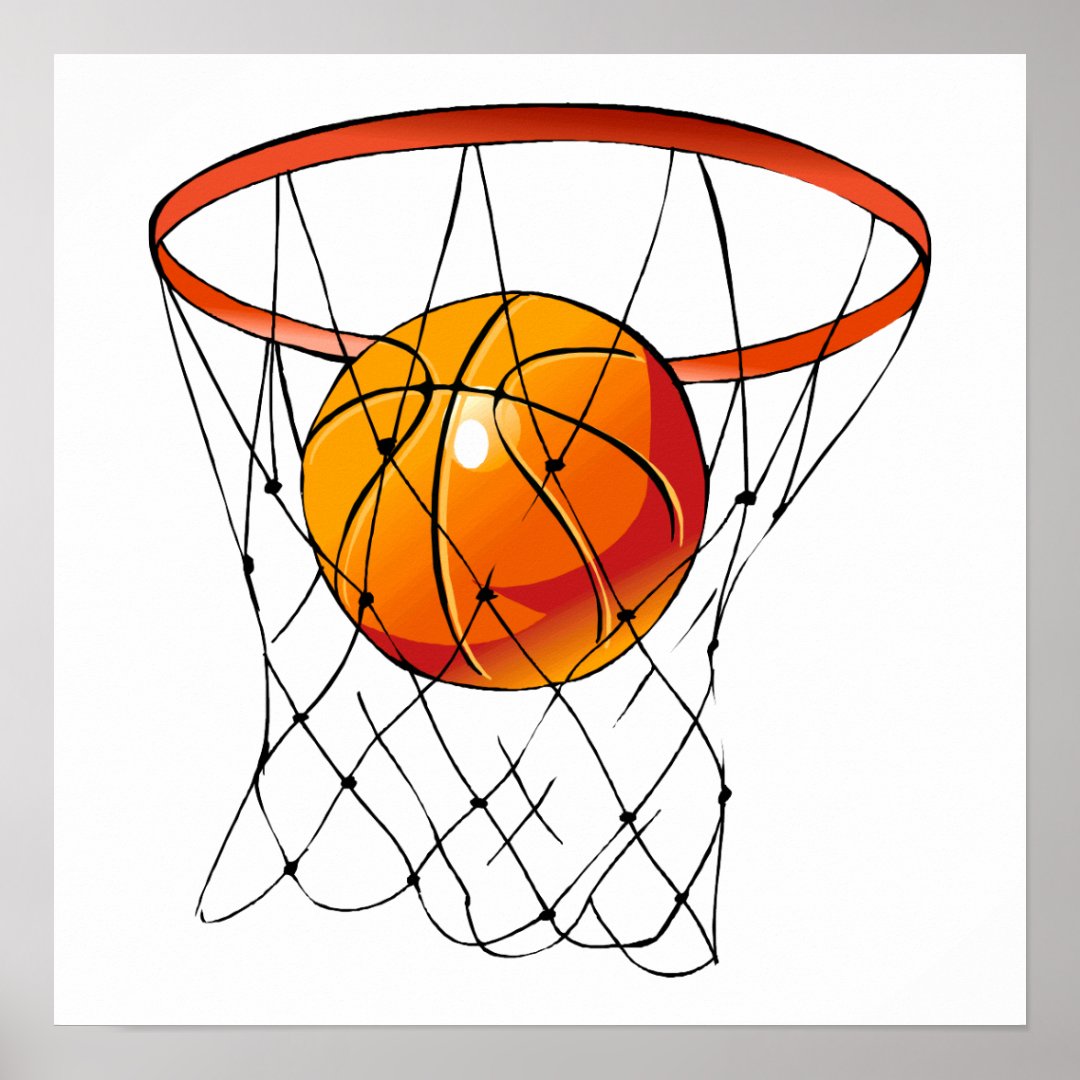 Basketball Hoop Poster | Zazzle